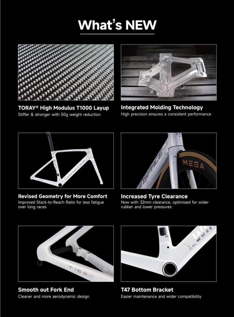 ウィンスペースのロードフレーム「T1550 2nd Gen」登場｜サイクルスポーツがお届けするスポーツ自転車総合情報サイト ...